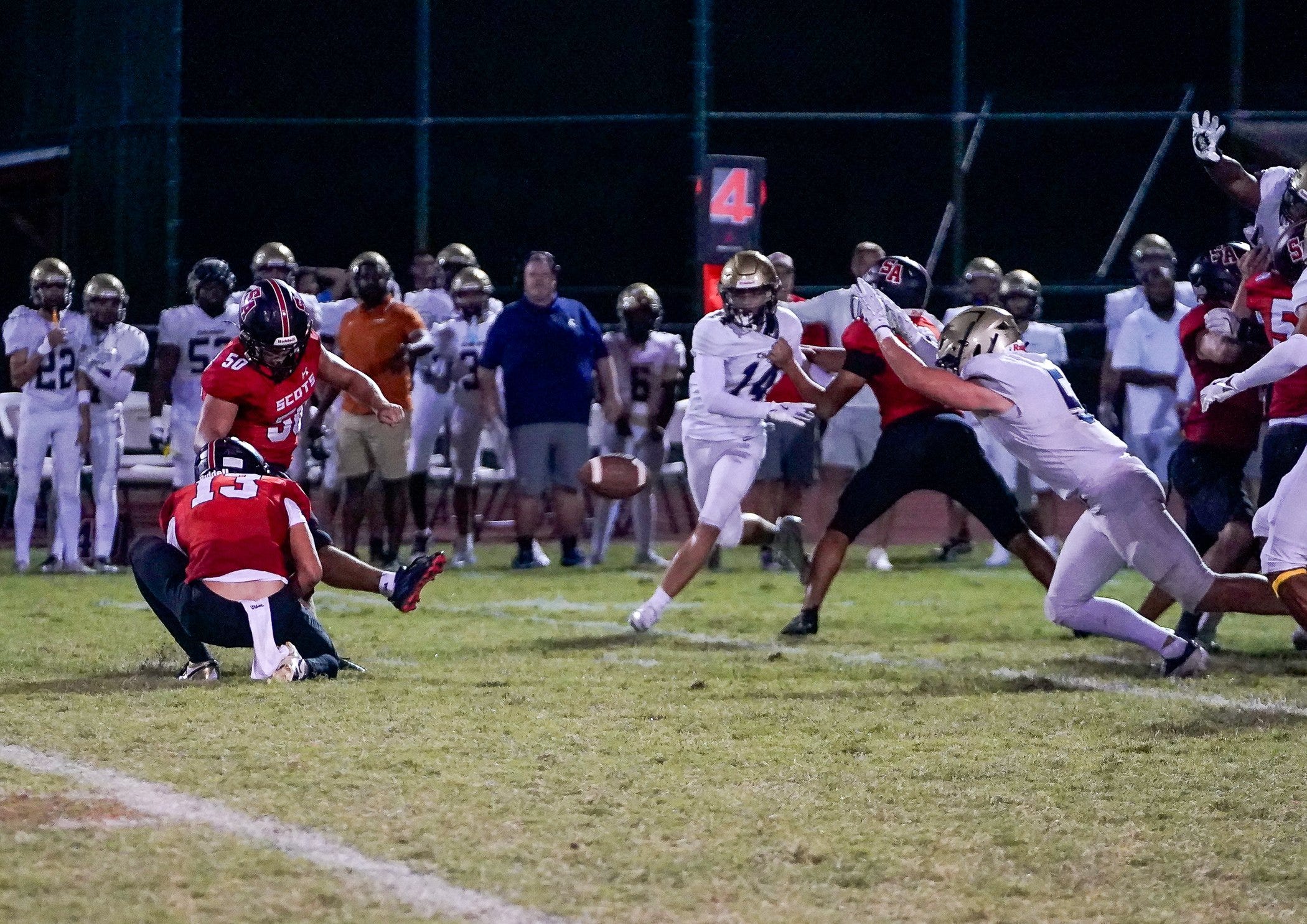 Calvary Christian football blocks game-winning field goal to hand St ...
