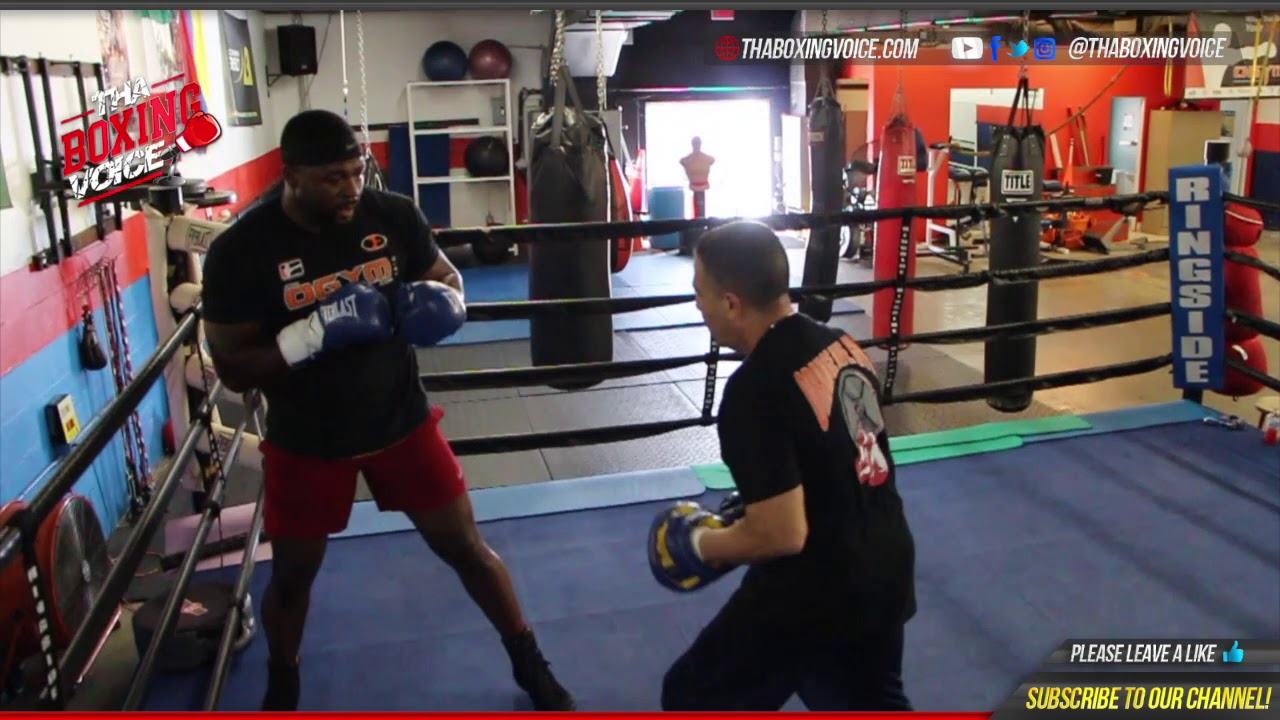 🟢Michael Coffie Working Speed and Power on Target Mitts With Coach ...