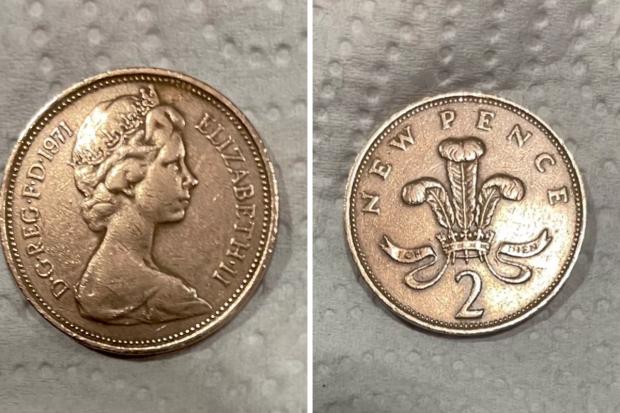 Rare 2p coin from 1971 being sold by Warrington resident for more than ...
