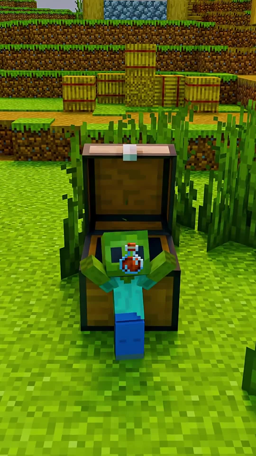 Minecraft baby villager, copper golem and zombie crazy situation ...