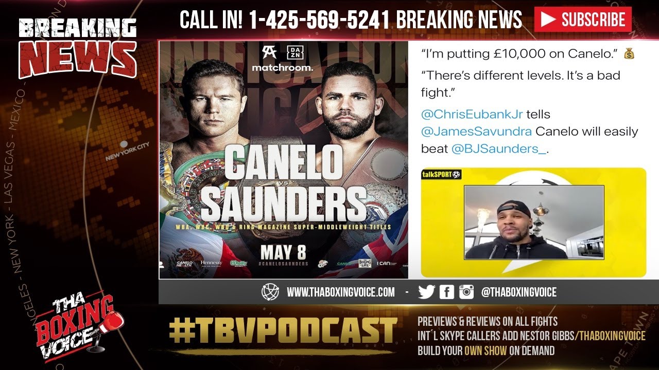 ☎️ Canelo vs Saunders 🔥 Eubank Jr believes we can get a failed drug ...