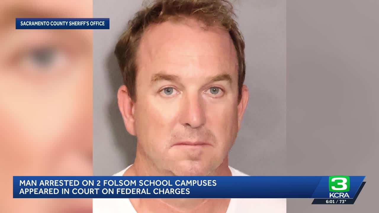 Man arrested on multiple Folsom campuses faces a federal judge
