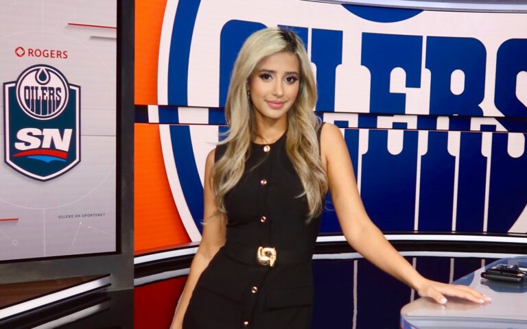 NHL reporter Anna Dua laughs off viral faceplant in front of Rangers