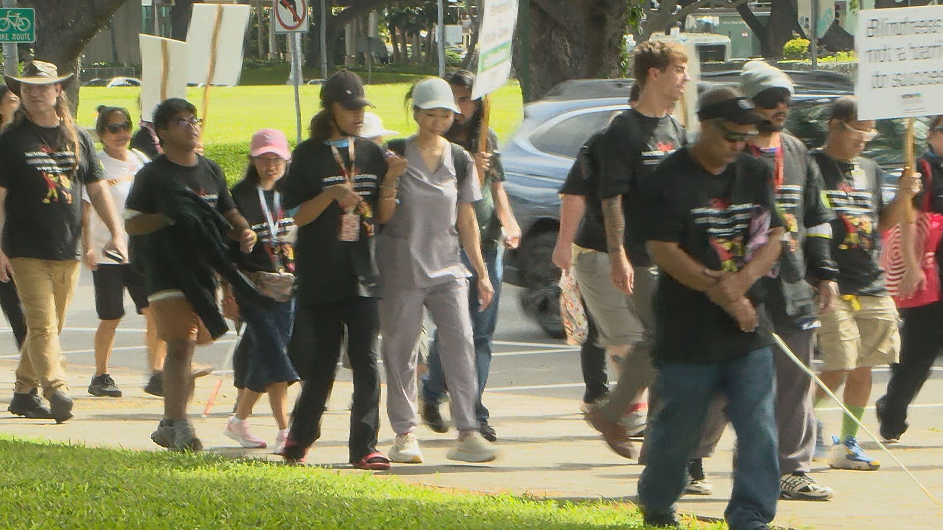 ‘Never back down’: Student shares inspirational message at walk for ...