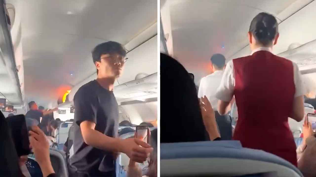 Fire breaks out in Air China flight’s overhead luggage bin; aircraft ...