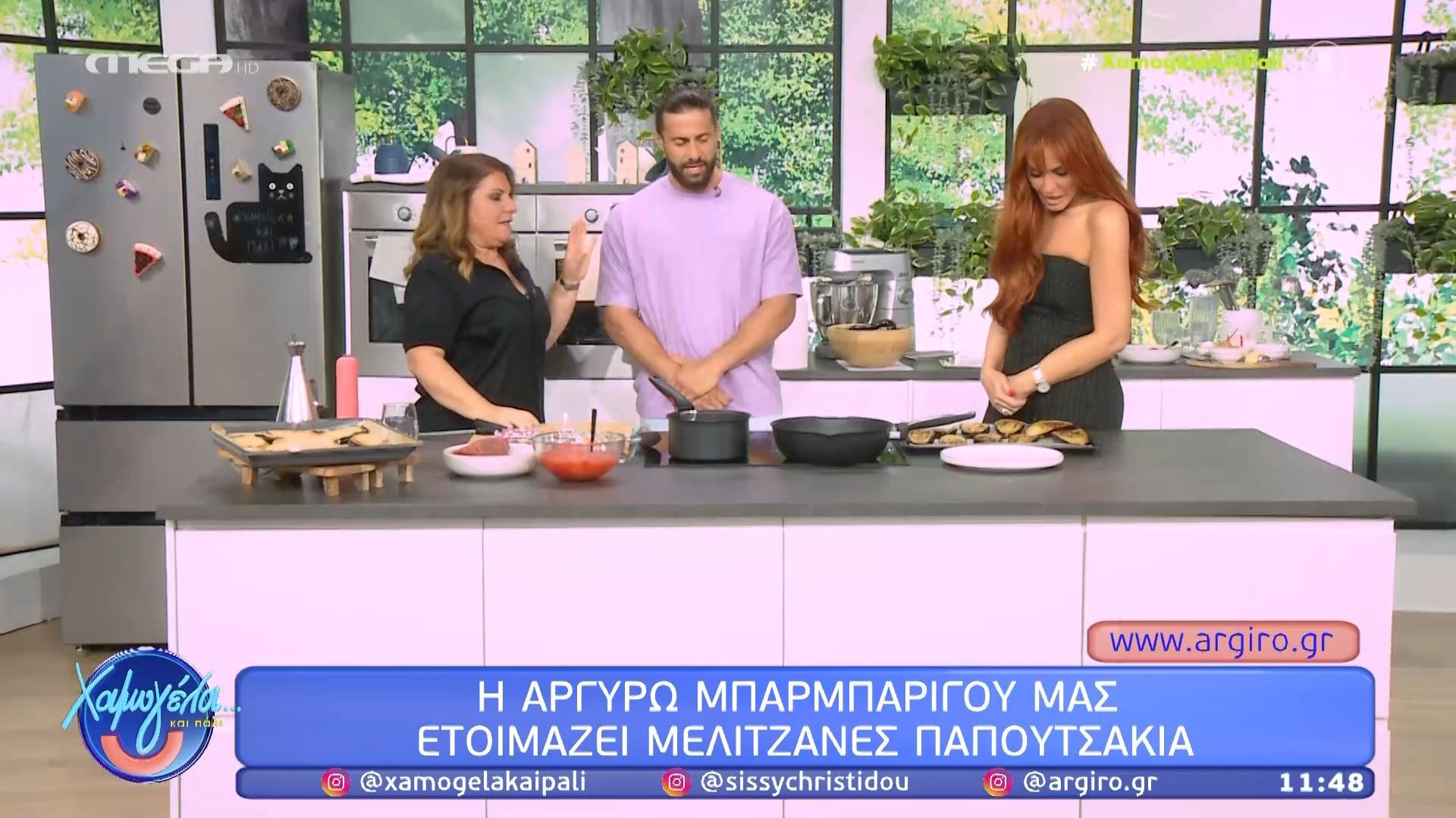 Μελιτζάνες παπουτσάκια από την Αργυρώ Μπαρμπαρίγου