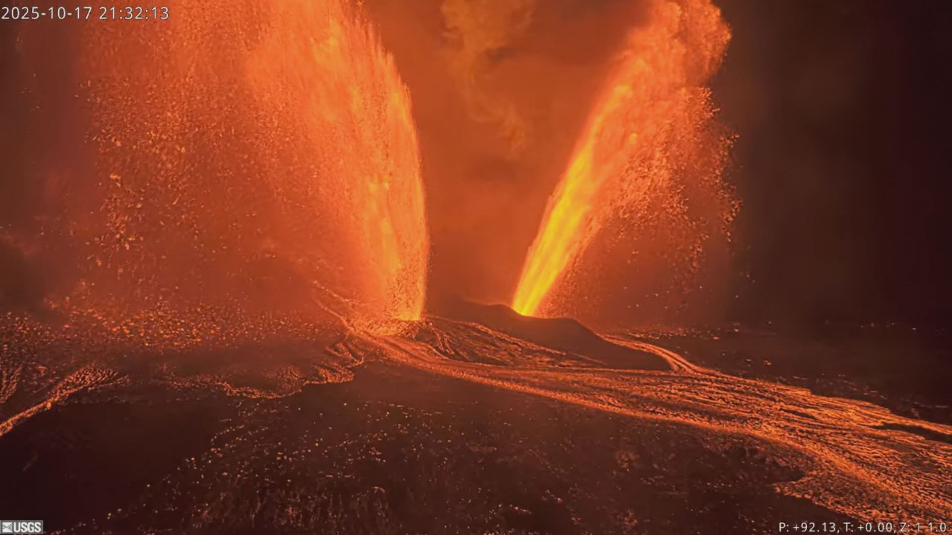 One year of fascinating fountains at Kilauea volcano’s summit