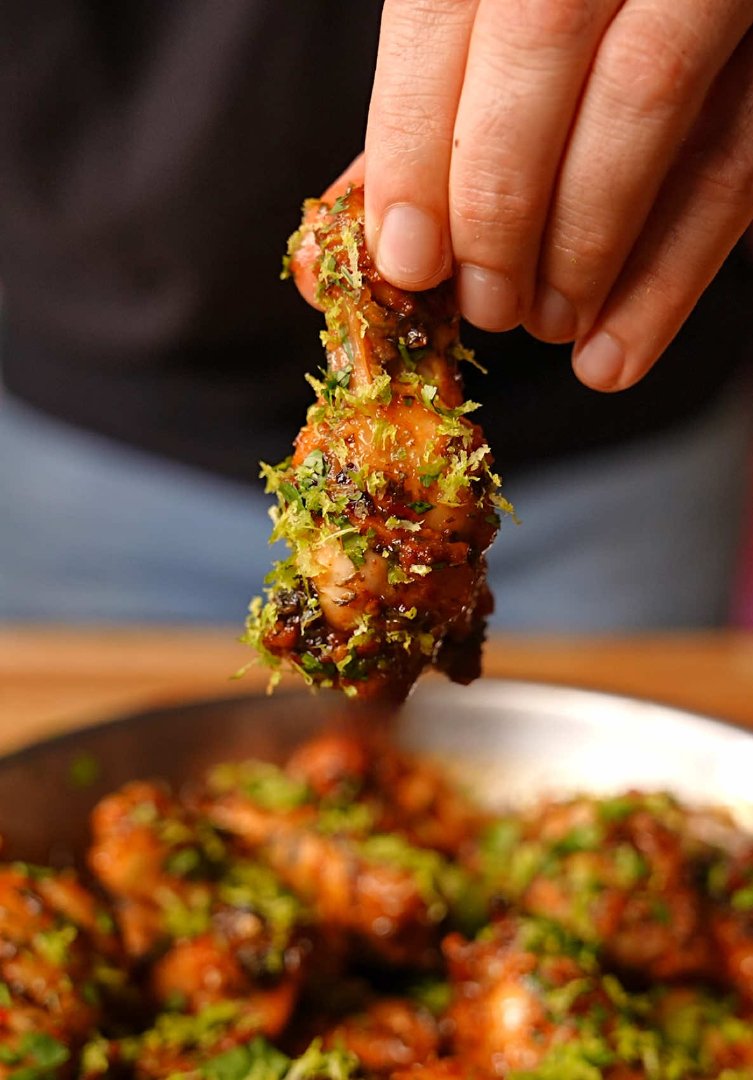 Sweet & zesty wings in 12 mins flat!