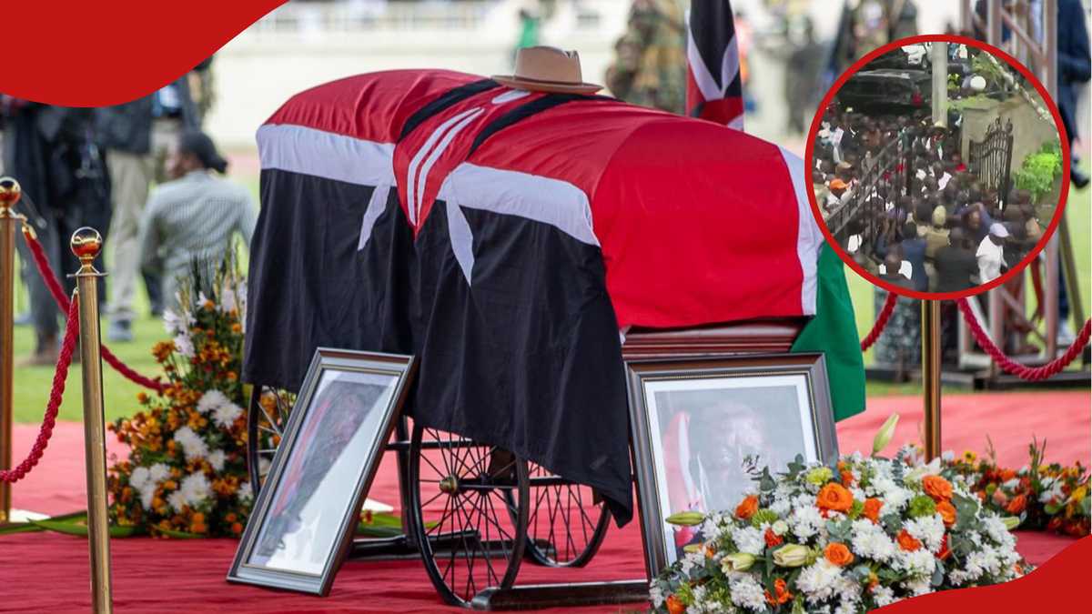 Raila Odinga: Mourners force their way into Opoda Farm after Mama Ida's ...