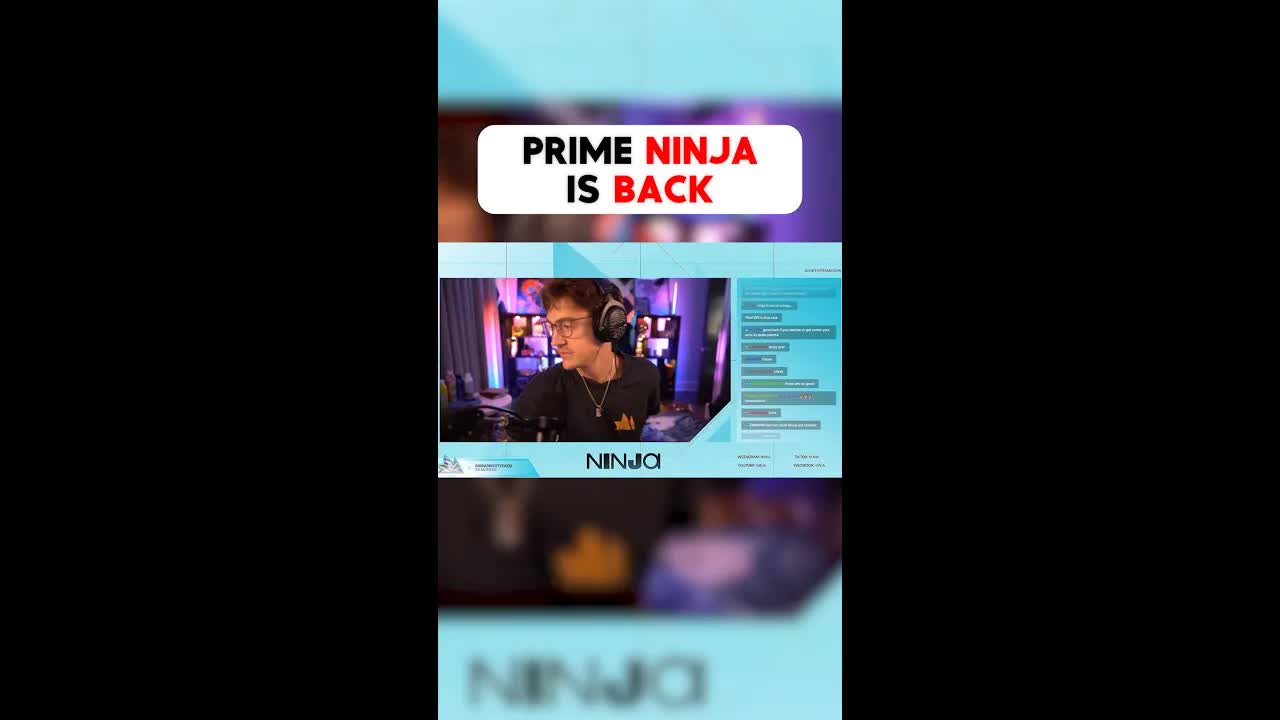Prime Ninja is BACK! #Ninja #Fortnite #gaming