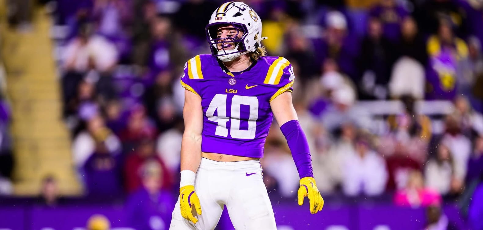 Final status for LSU LB Whit Weeks vs. Vanderbilt