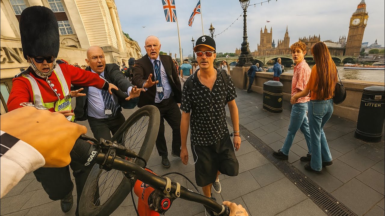 Banned from stunt location after risky ride