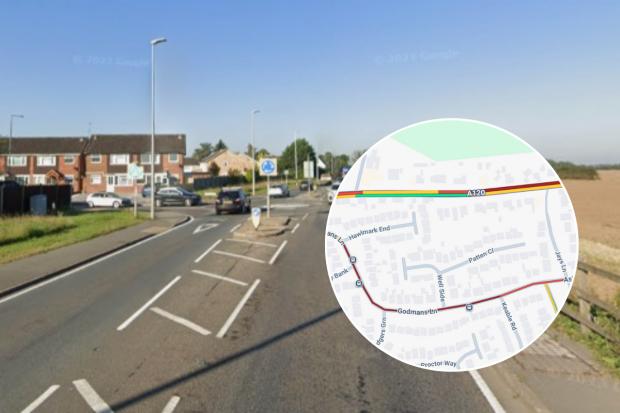 Delays on A120 following crash between Great Tey Roundabout and A12 ...