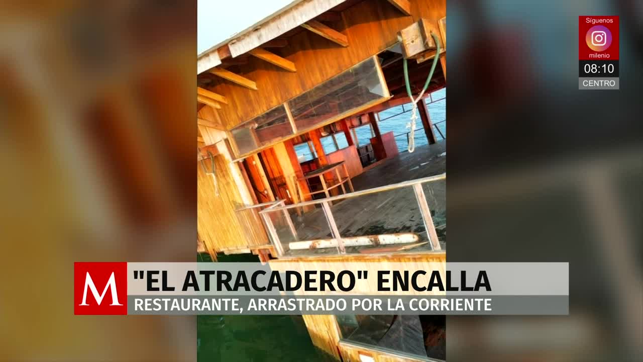 Parte de “El Atracadero” encalla en Tatahuicapan tras ser arrastrado ...