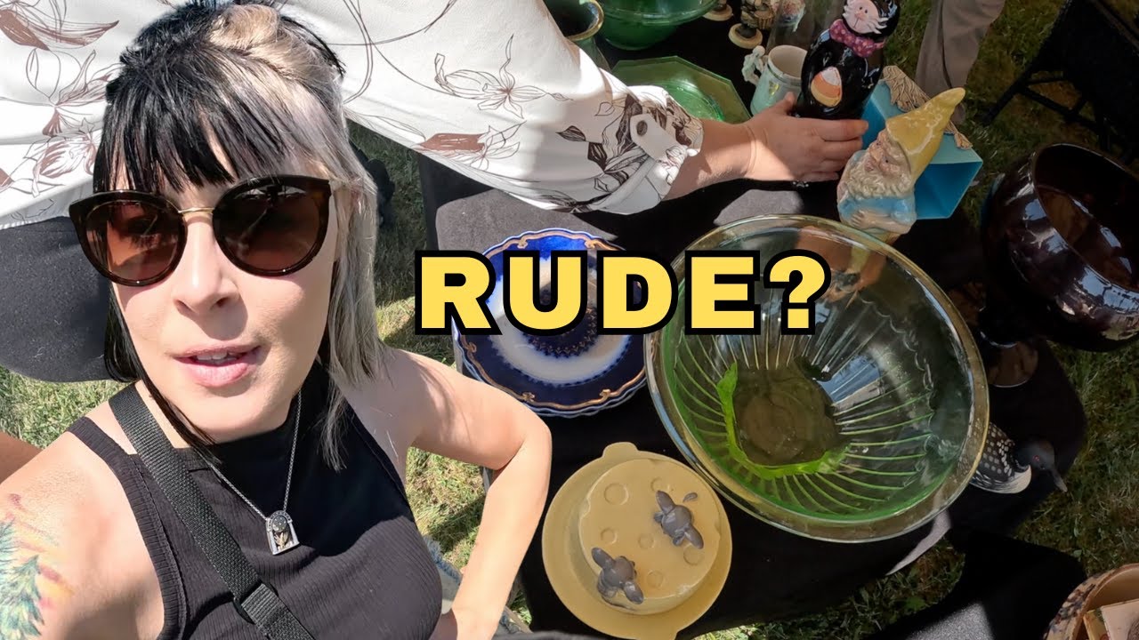 Watch me find incredible antique finds despite a very rude encounter