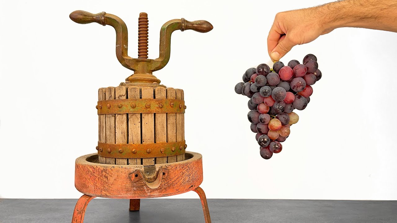 From rust to glory - grape press restoration!