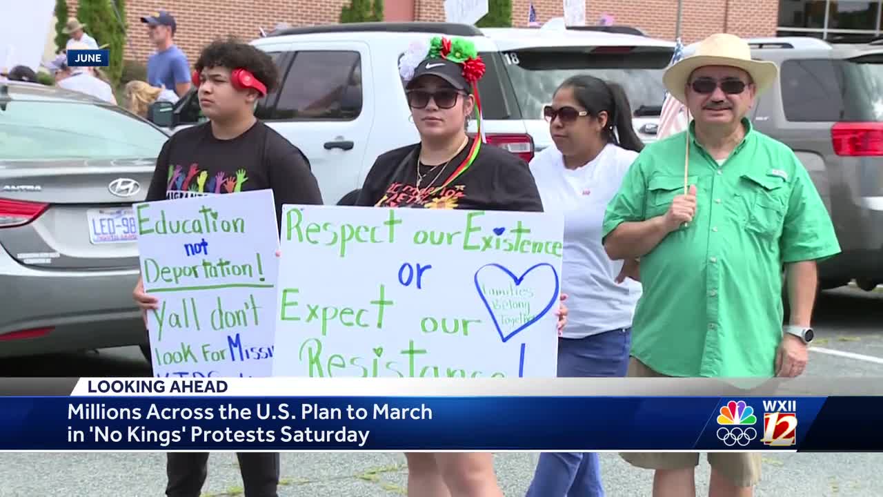 Where are "No Kings" protests happening in North Carolina?