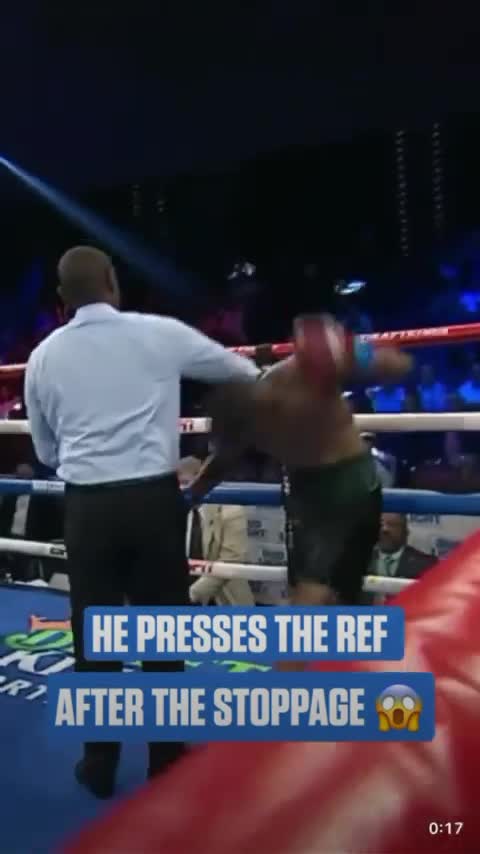 Boxer Keith Hunter Goes Crazy on the Referee For Stopping the Fight😮
