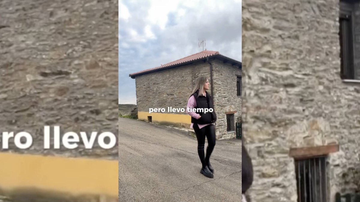 La joven leonesa que ha conquistado TikTok con un vídeo sobre volver al pueblo que emociona a miles