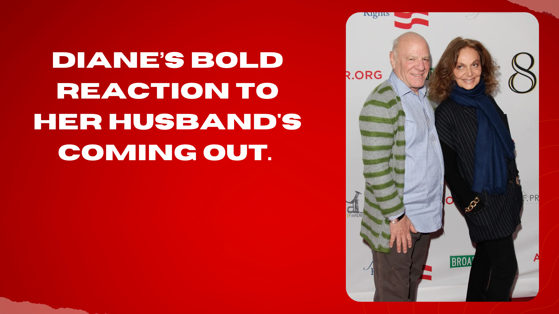 Diane’s bold reaction to her husband's coming out.