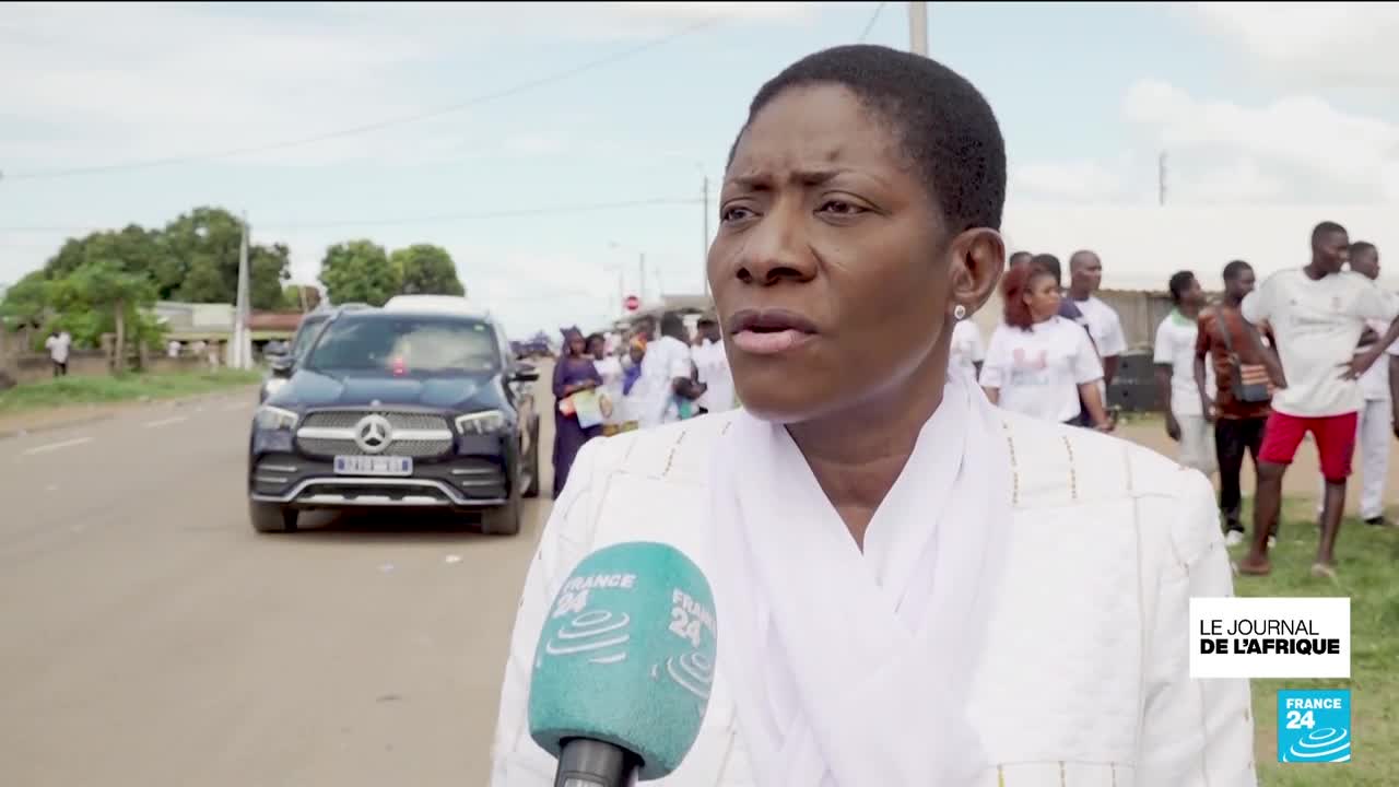 Présidentielle en Côte d'Ivoire : campagne de la candidate Henriette Lagou