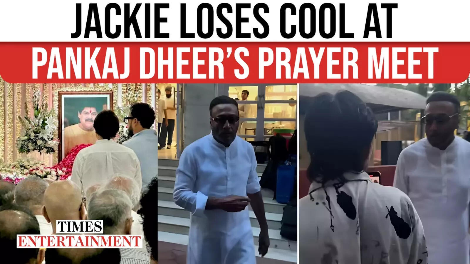 Jackie Shroff Reprimands Paps At Pankaj Dheer’s Prayer Meet| 'Tere Ghar ...