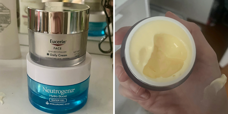 Neutrogena HydroBoost Gel-Cream Vs. Eucerin Q10 Anti-Wrinkle Cream ...