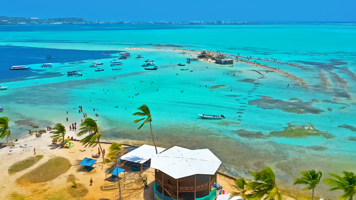 Colombia – Vista aérea de Haynes Cay
