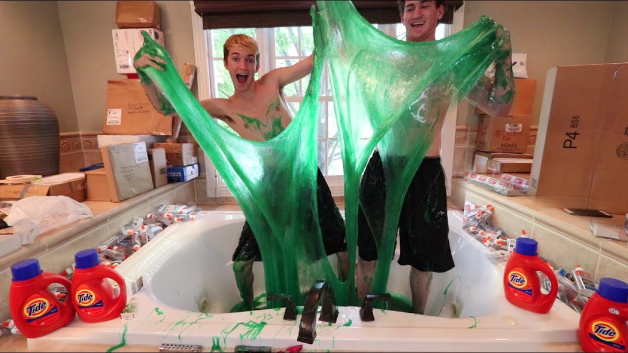 Insane Slime Bath Challenge and Fanmail Opening