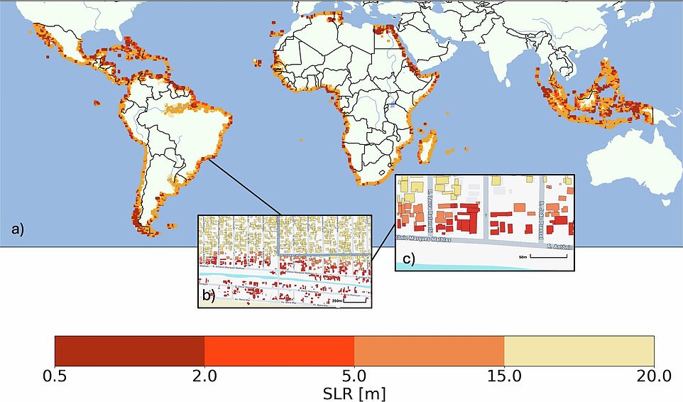 Map: Where millions of homes will be submerged by water in a few years