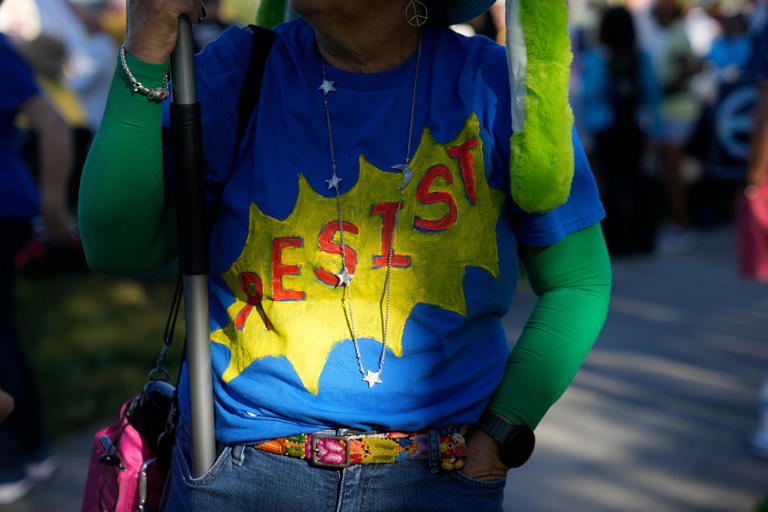 Thousands of Lee County residents rally in Fort Myers at 'No Kings ...