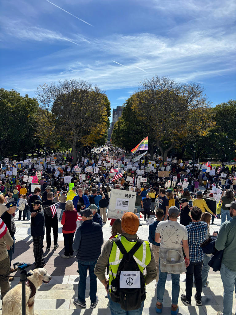 Thousands protest Trump at Providence 'No Kings' rally at Rhode Island ...