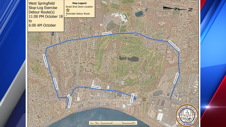 Riverdale Street in West Springfield closed overnight for flood wall ...