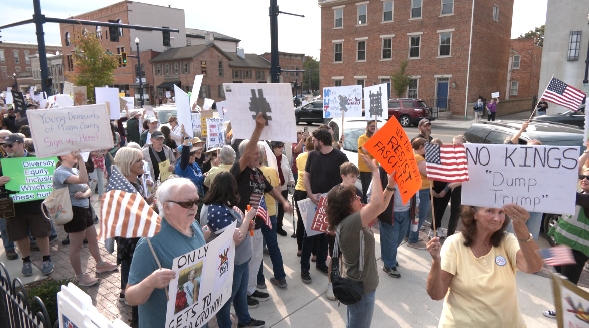 PHOTOS: No Kings protest draws thousands to downtown Dayton