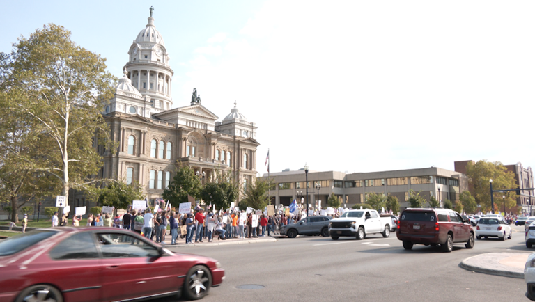 PHOTOS: No Kings protest draws thousands to downtown Dayton