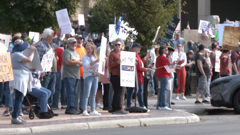 PHOTOS: No Kings protest draws thousands to downtown Dayton