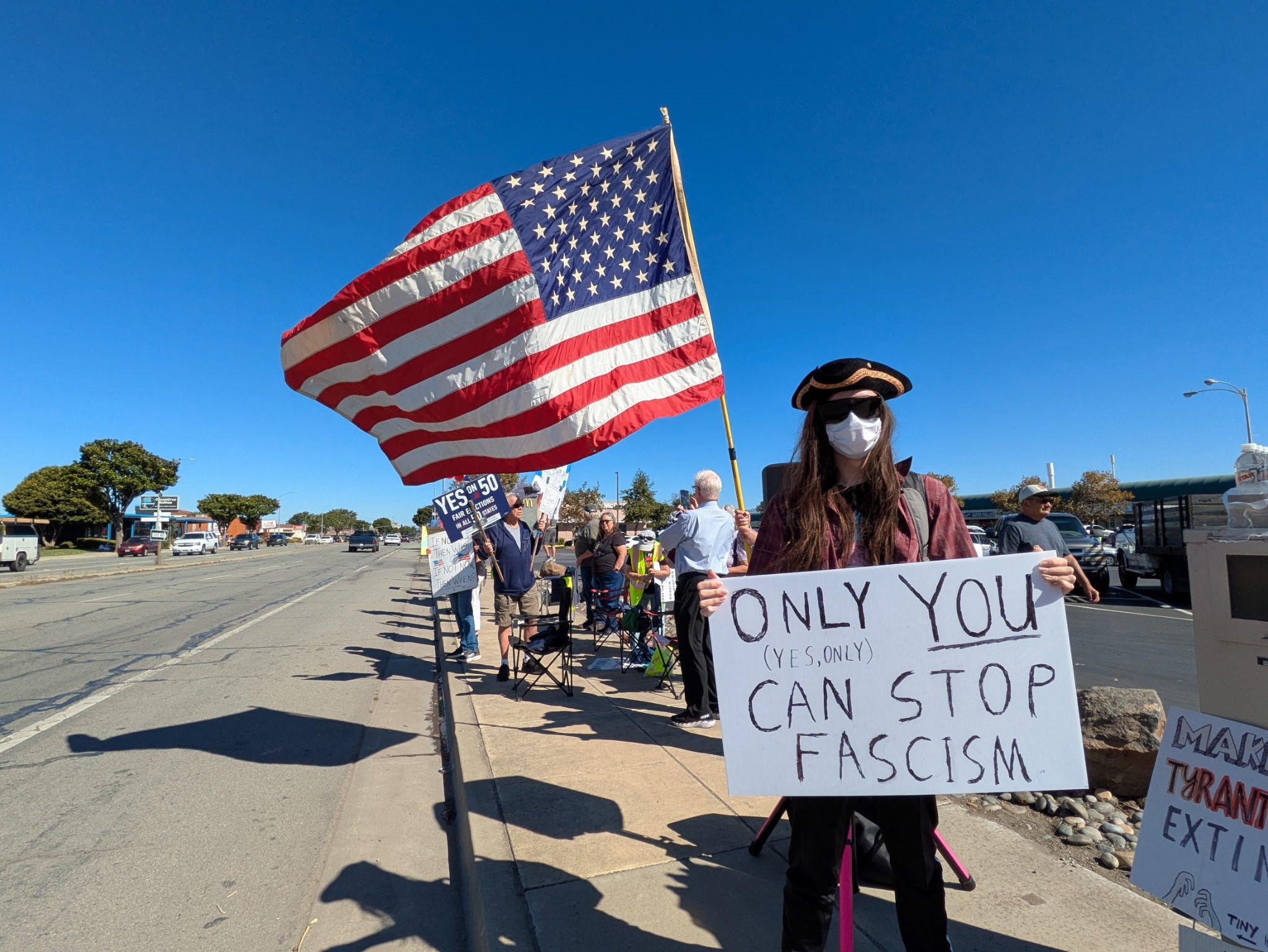 'I want to use my First Amendment rights.' Monterey County protesters ...