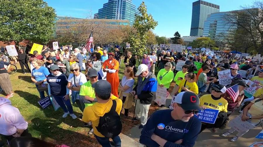 Cleveland No Kings protest attracts thousands