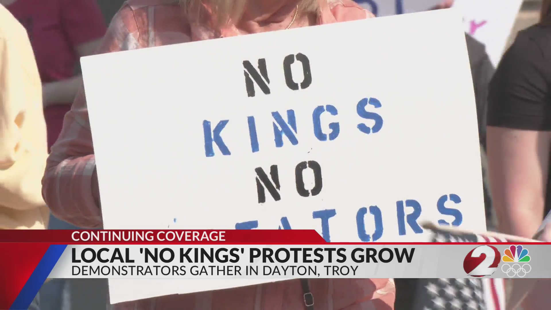 Local 'No Kings' protests in Dayton, Troy grow in attendance