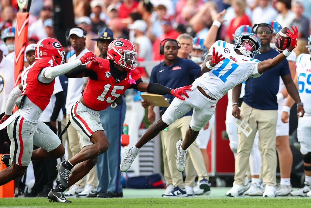 No. 5 Mississippi, Lane Kiffin disappointed by loss to No. 9 Georgia