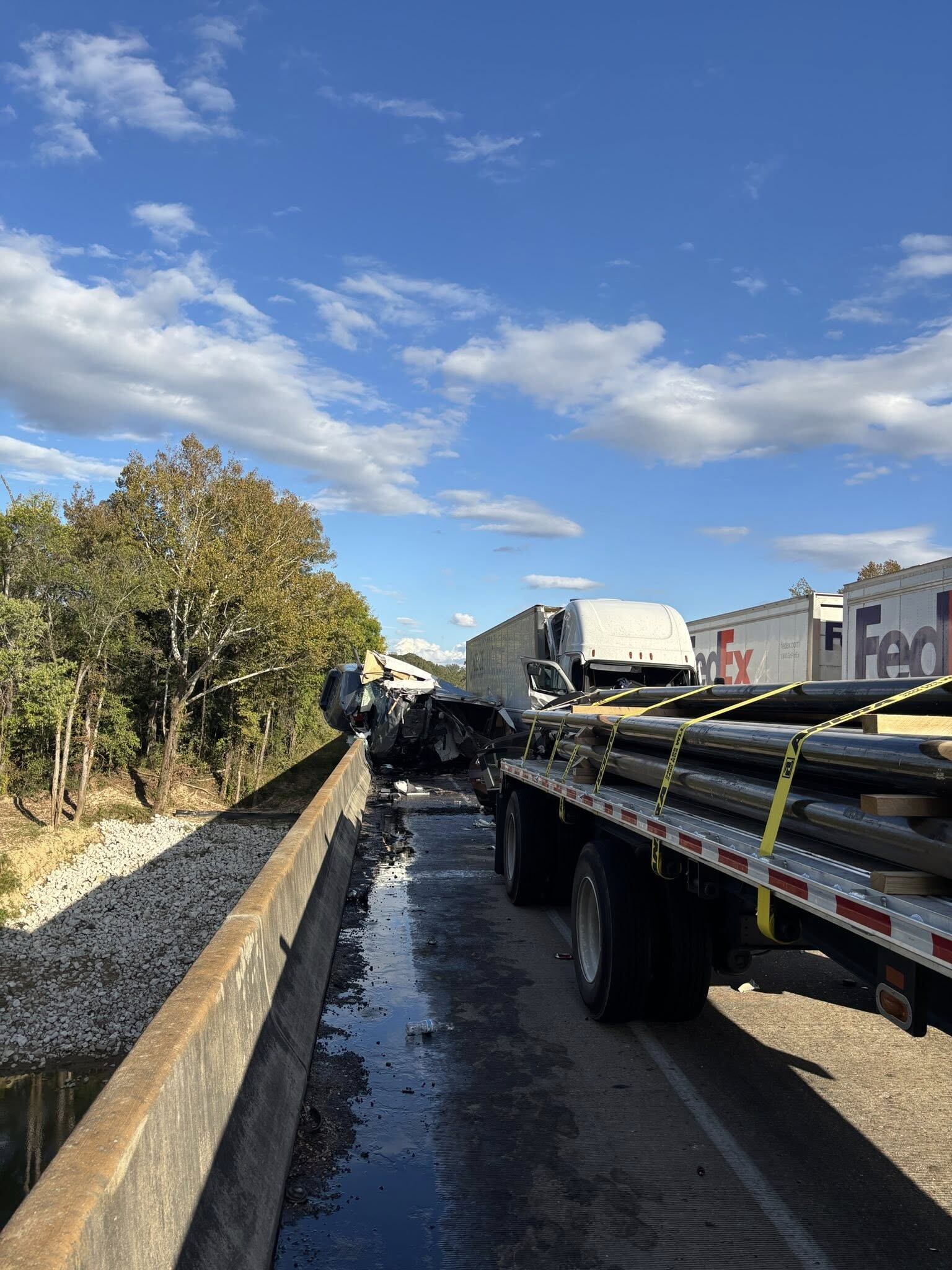 One injured in multiple-vehicle crash on I-20