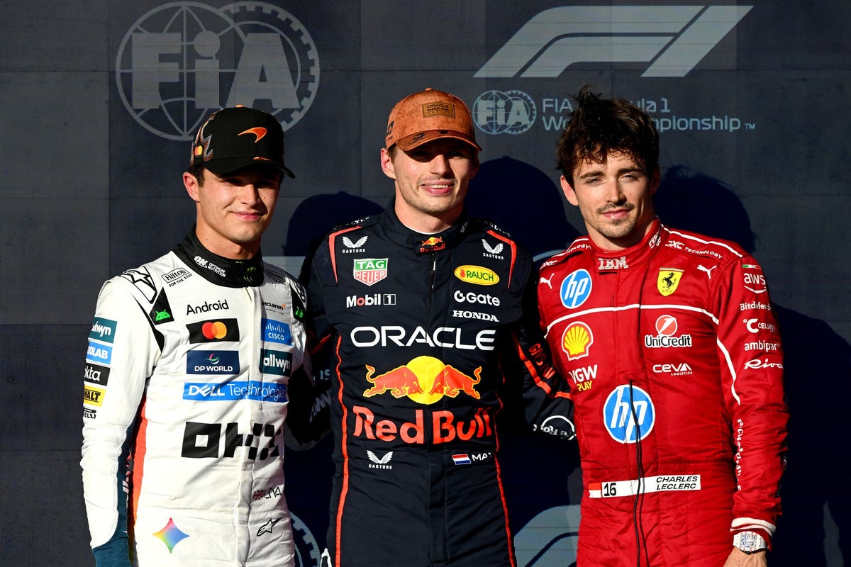 F1 grid: Starting positions for US Grand Prix