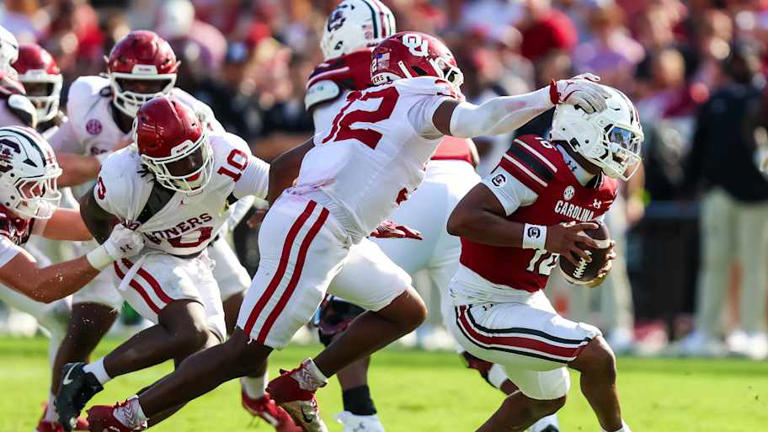 Oklahoma PFF Grade and Snap Counts for Sooners' Win at South Carolina