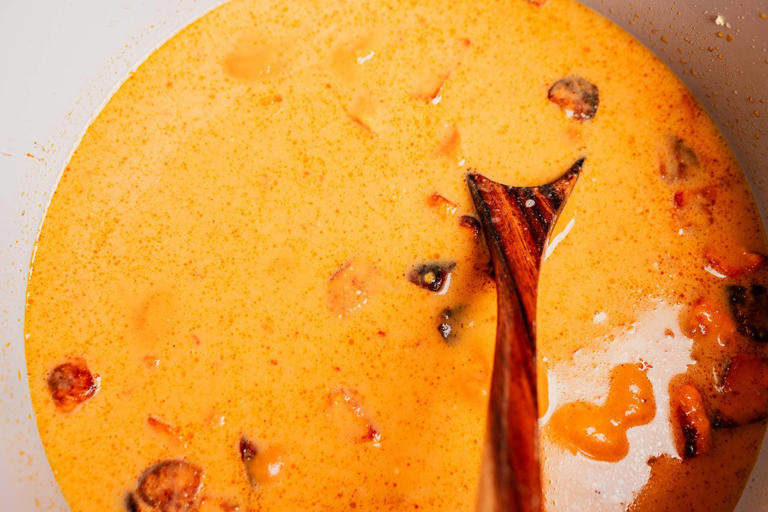 Pumpkin and sweet potato soup