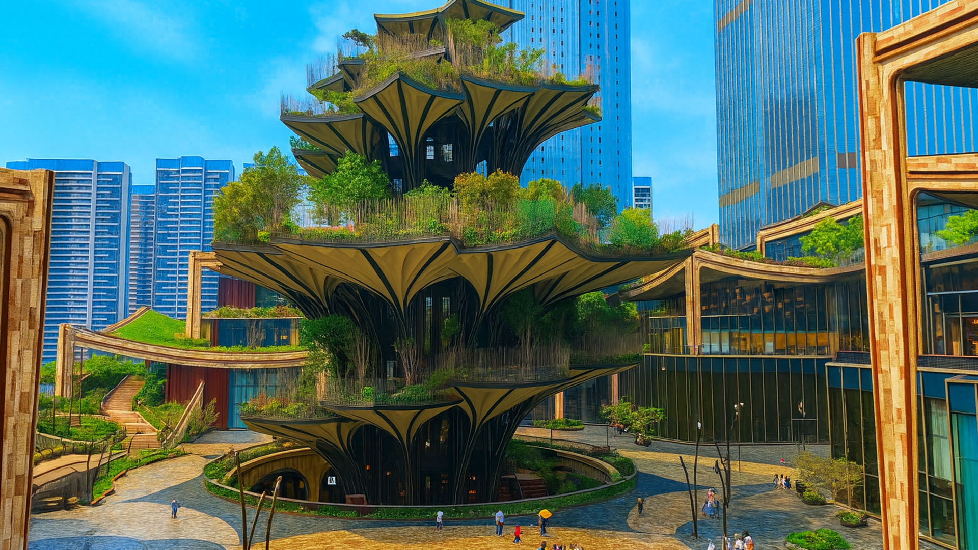 Nature-Themed Shopping Mall – China 4K