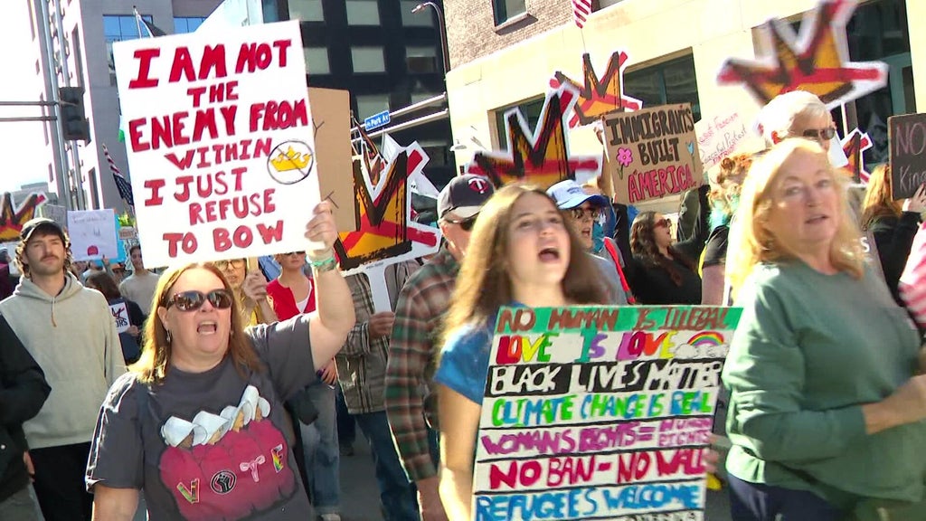 "No Kings" protest draws thousands to Minneapolis, similar protests ...