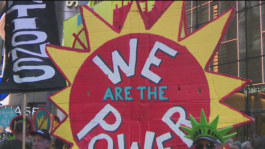 ‘No Kings’ protest draws thousands to Times Square, calls for equal rights