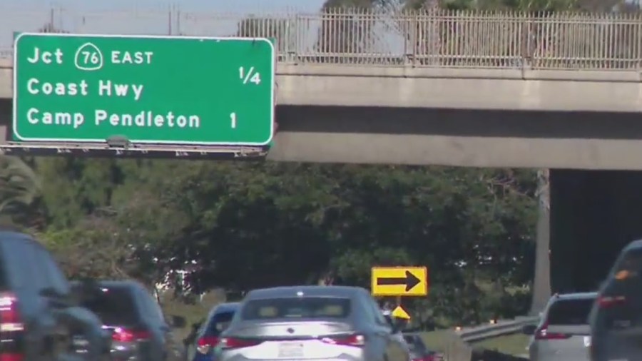 Where and how long will the I-5 be shut down near Camp Pendleton?