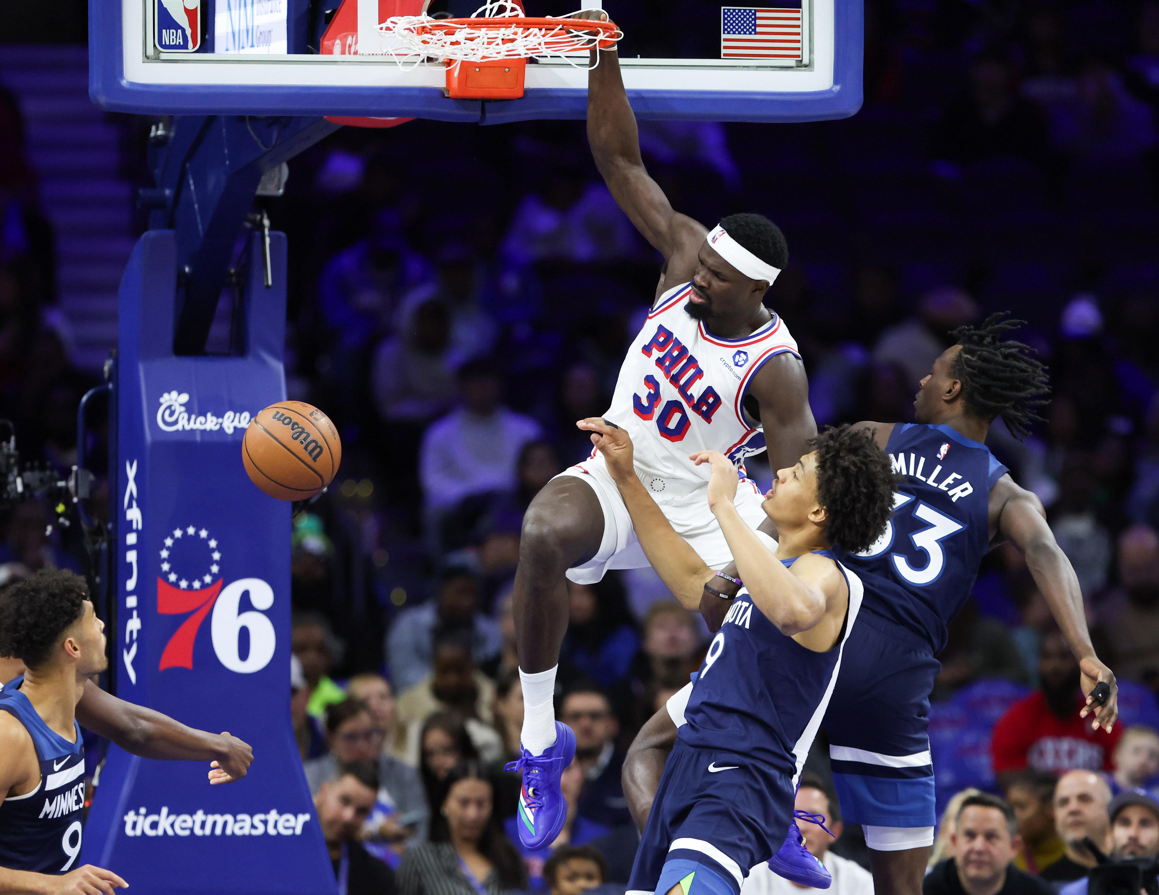 Joel Embiid, Sixers discuss double big starting lineup with Adem Bona
