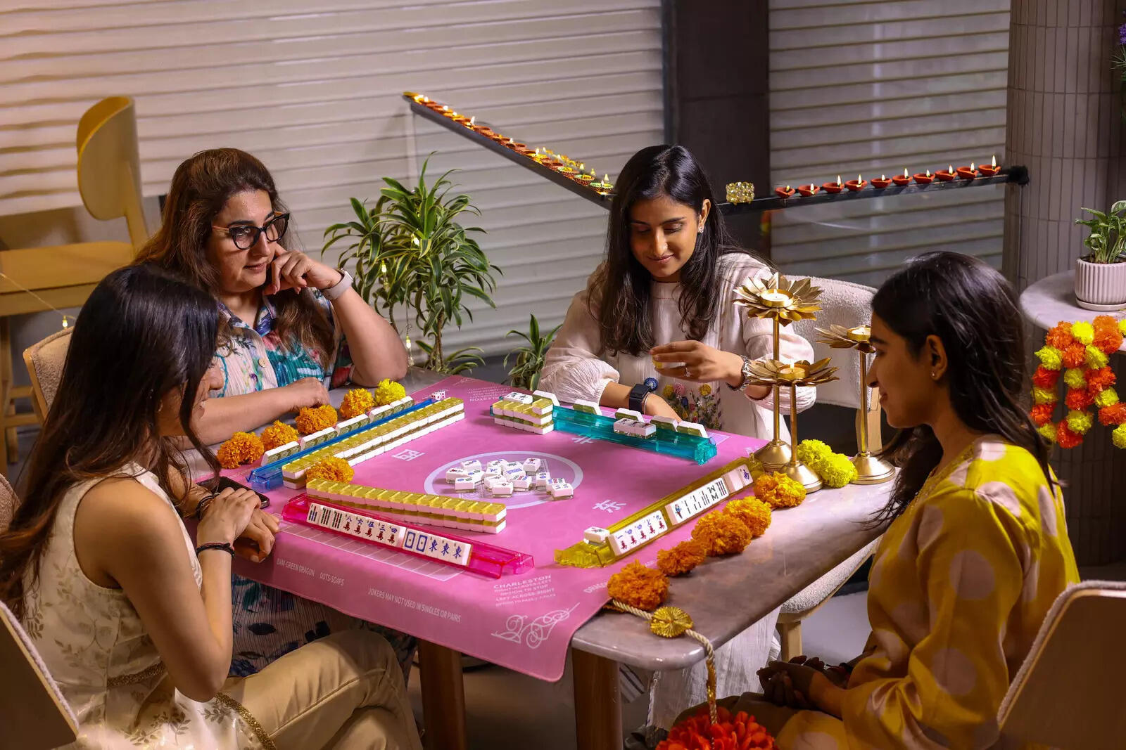 Delhi swaps taash for tiles: Mahjong takes over Diwali parties
